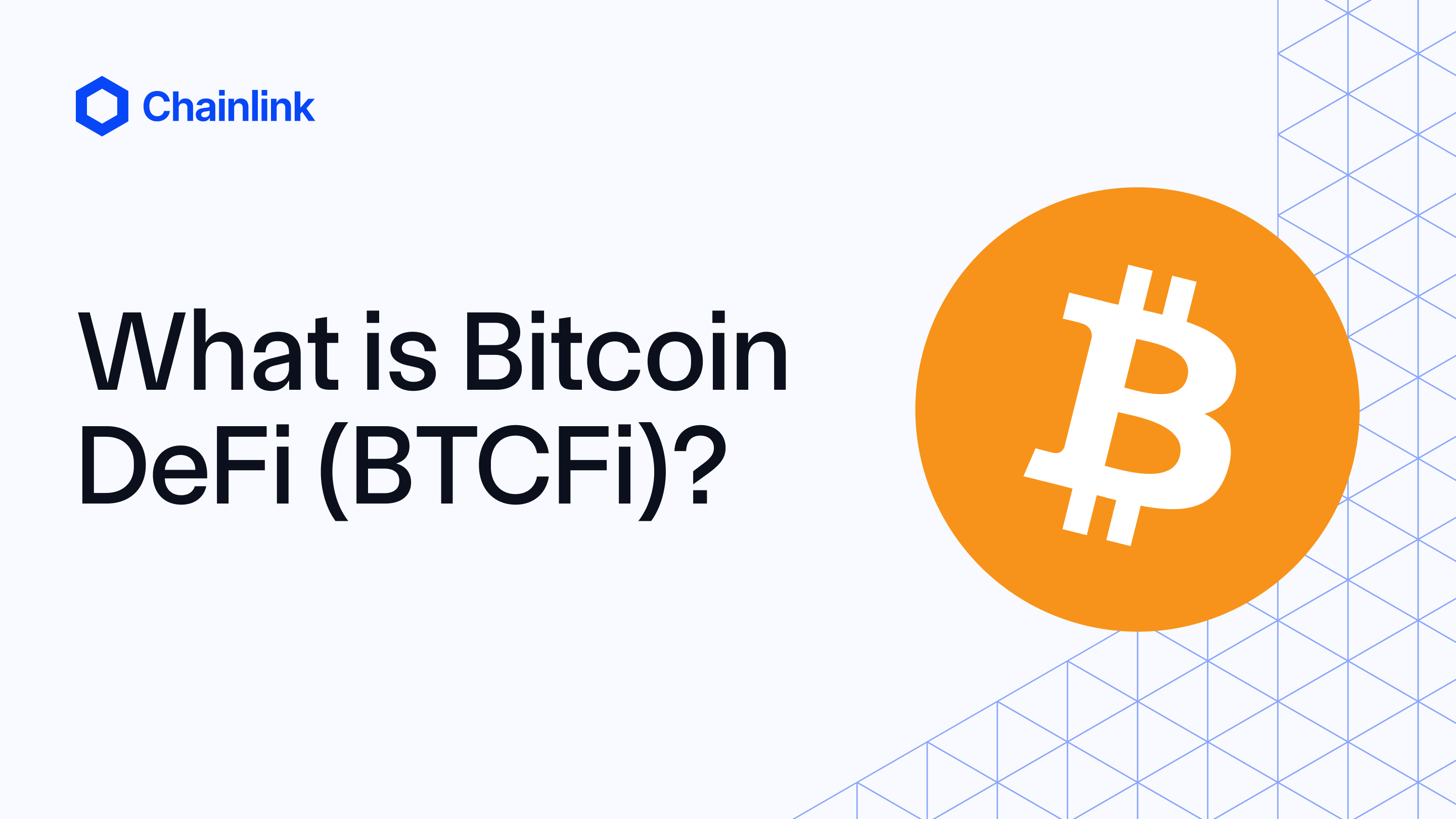 What Is Bitcoin DeFi (BTCfi)? | Chainlink
